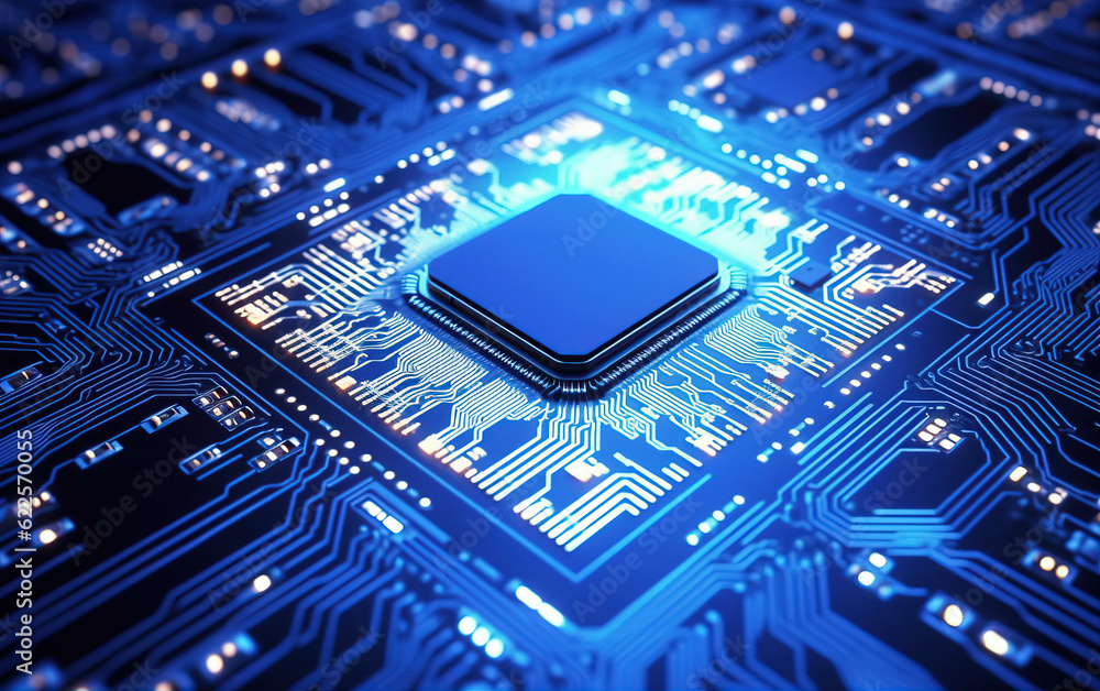 Technology chip motherboard,created with generative ai tecnology. Stock ...