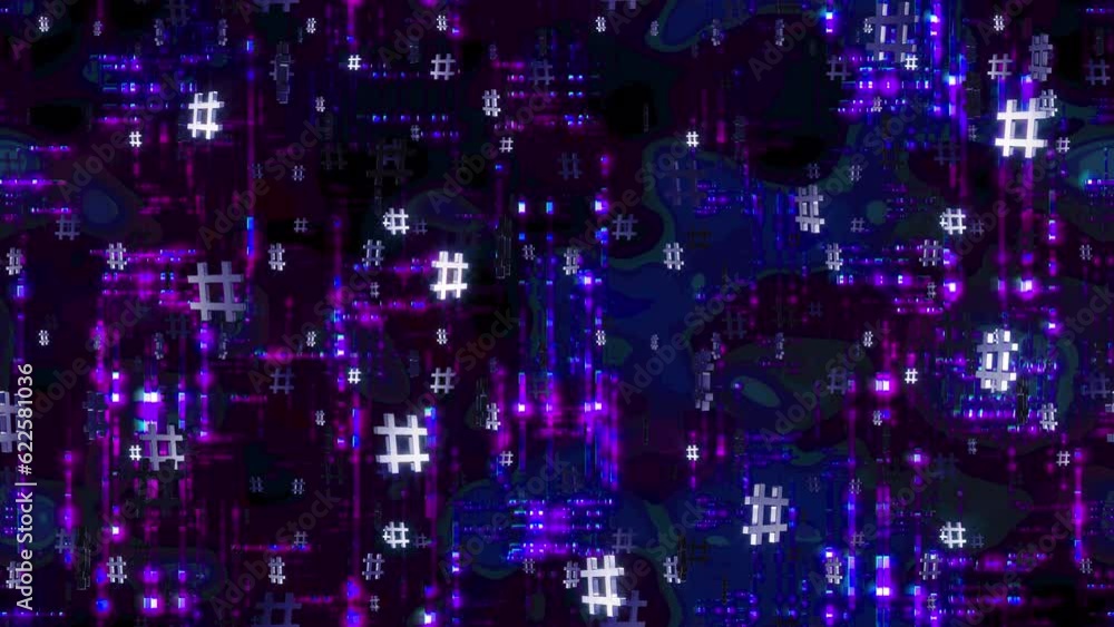 Hashtag Symbol Background LOOP TILE. This texture is loopable and ...