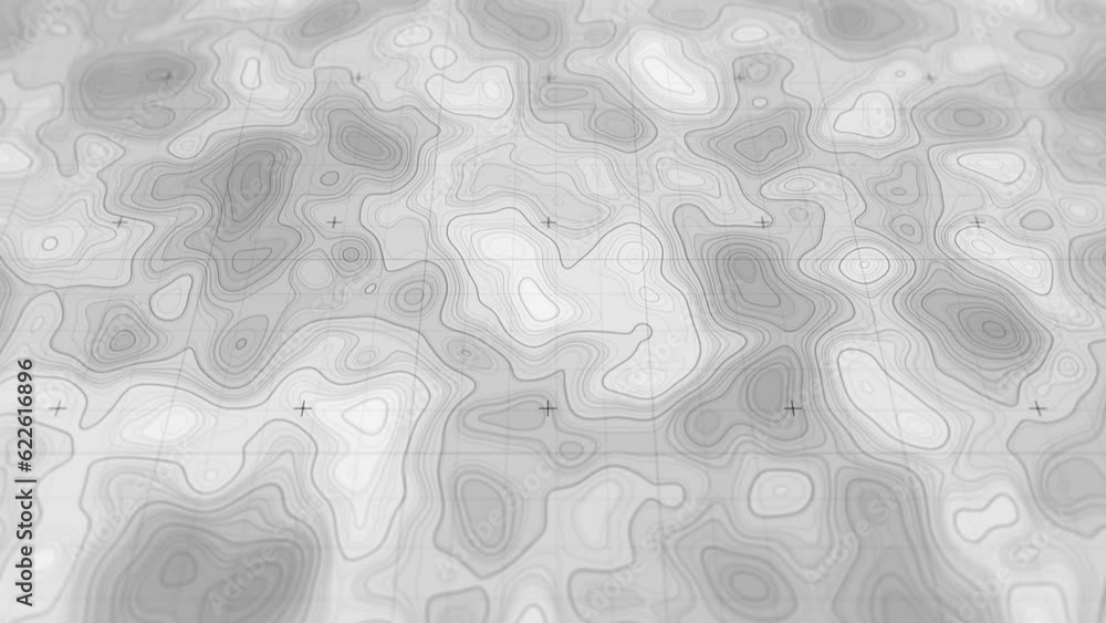 3d Topographic Map Exploration Background/ 4k animation of a 3d ...