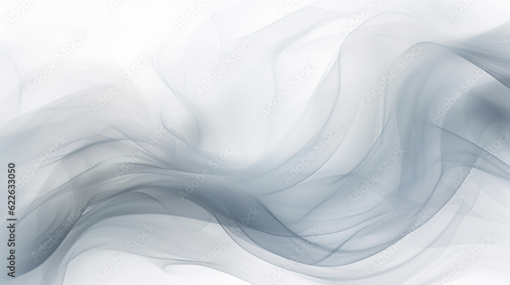 Generative AI image of abstract grey smoke movement backdrop ...