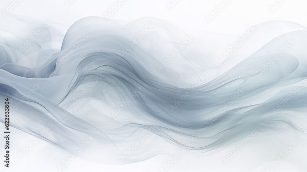 Generative AI image of abstract grey smoke movement backdrop ...