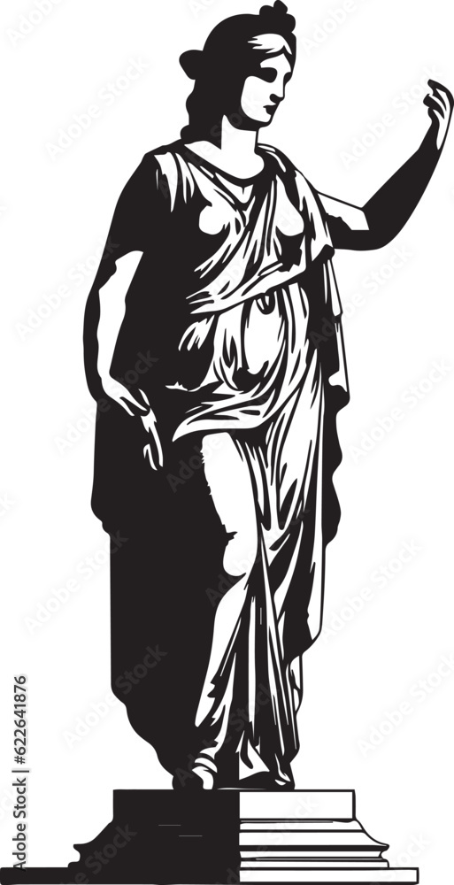 Ancient greek sculptures, Greece mythology sculptures, vector ...