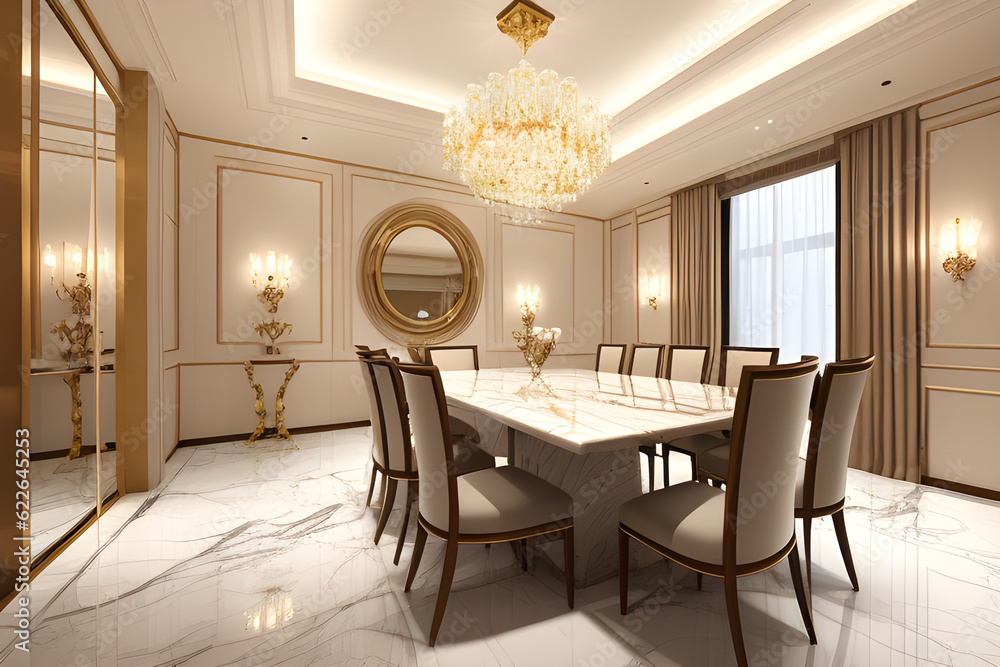 Olive Green Dining Room
