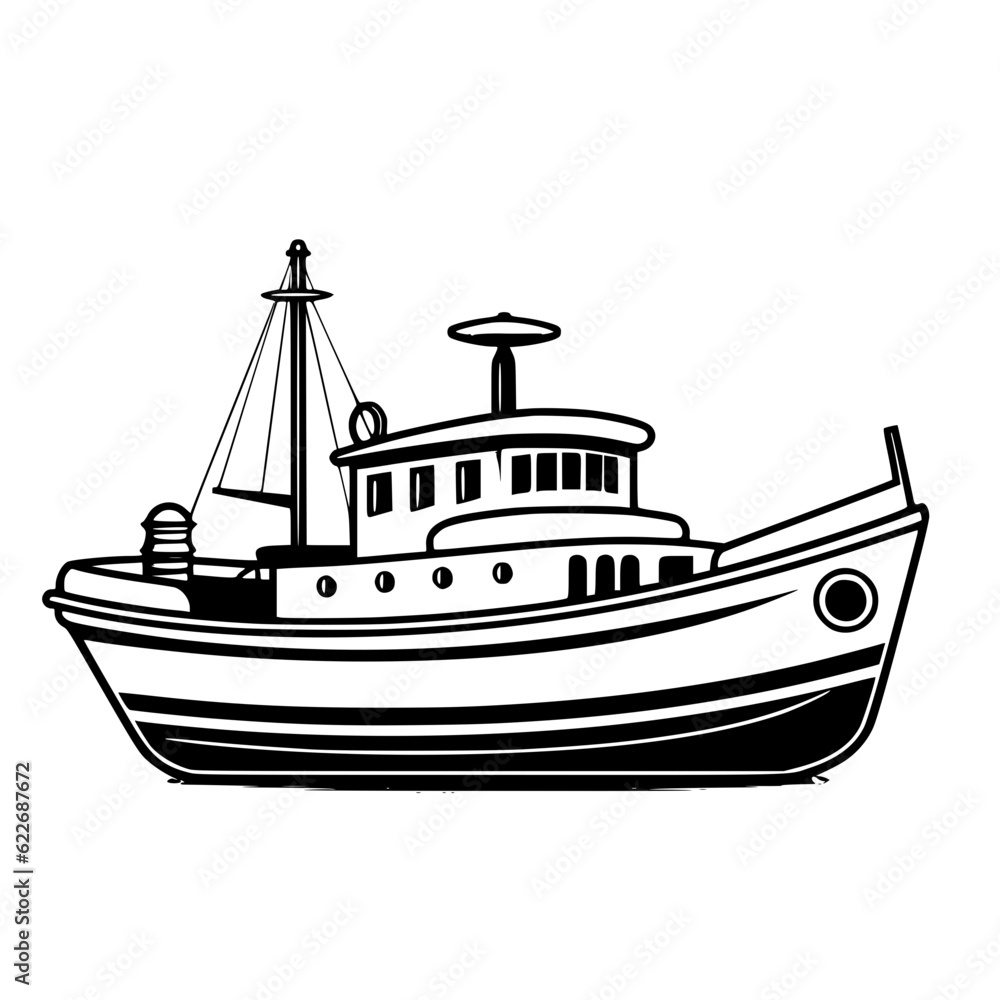 boat outline, ship outline, boat vector, ship vector, boat logo, ship ...