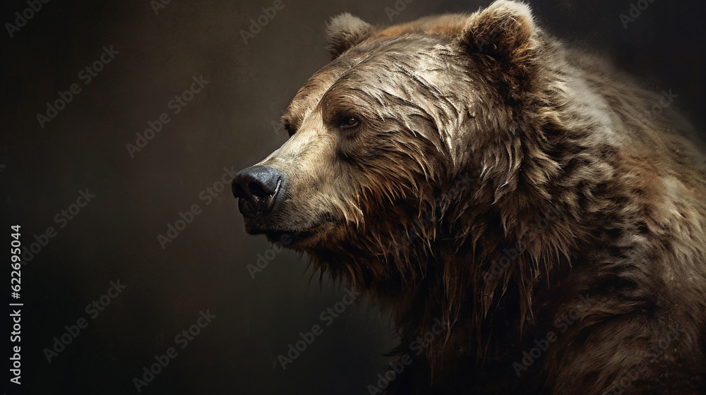 brown bear portrait HD 8K wallpaper Stock Photographic Image Stock ...