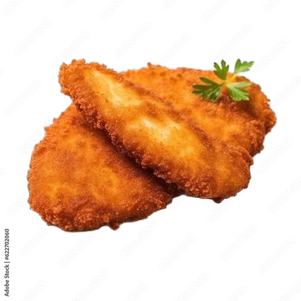 Wiener Schnitzel transparent background, png Stock-Illustration | Adobe ...