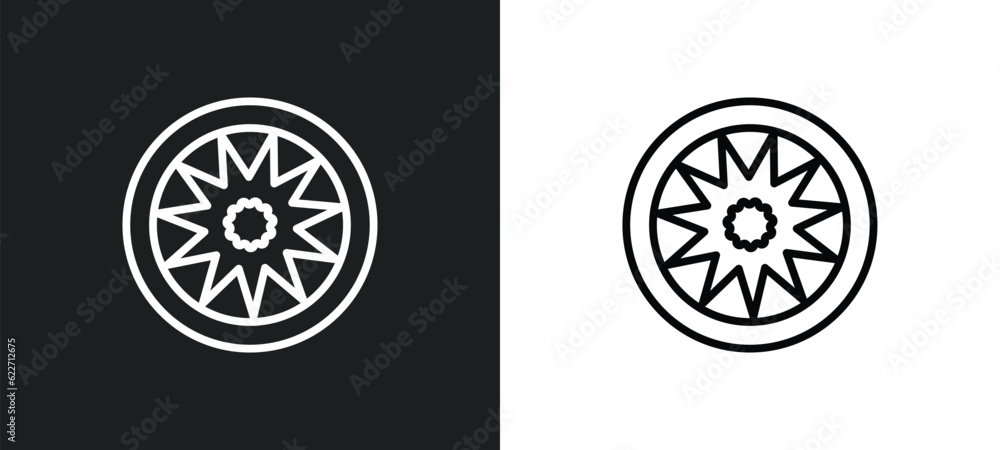 bihu outline icon in white and black colors. bihu flat vector icon from ...