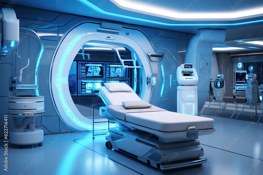 Advanced medical diagnosis room in hospital, health care, hospital ...
