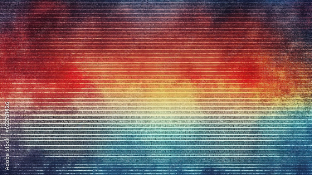 wallpaper for vintage horizontal scanlines with vignette border retro ...