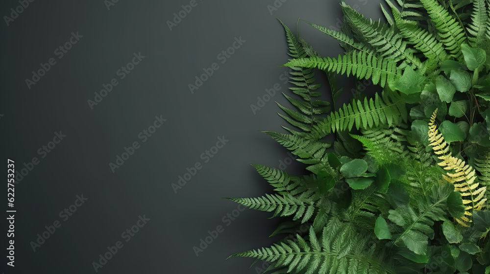 Beautiful fern leaf texture in nature. Natural ferns blurred background ...