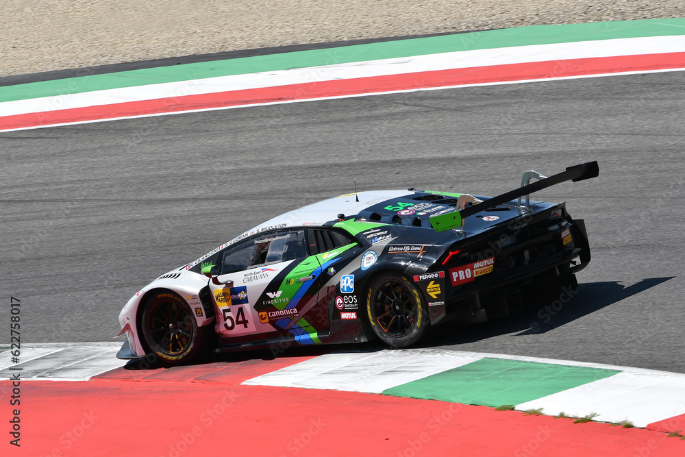 Scarperia, 7 July 2023: Lamborghini Huracan GT3 of Team IMPERIALE Sport ...