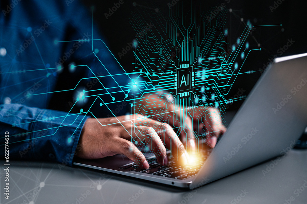 businessman, technology, ai, artificial intelligence, development ...