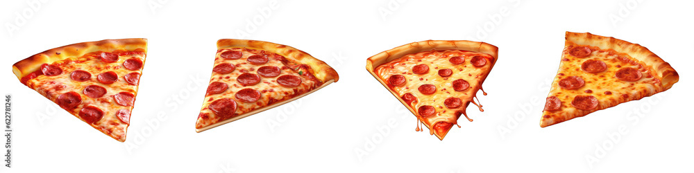 Pizza Slice clipart collection, vector, icons isolated on transparent ...