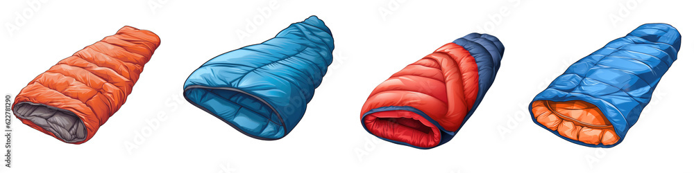 Sleeping Bag clipart collection, vector, icons isolated on transparent ...