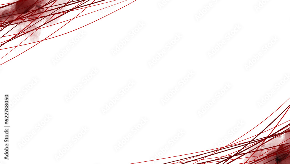 horror illustration abstract red lines paint splash, blood stain ...