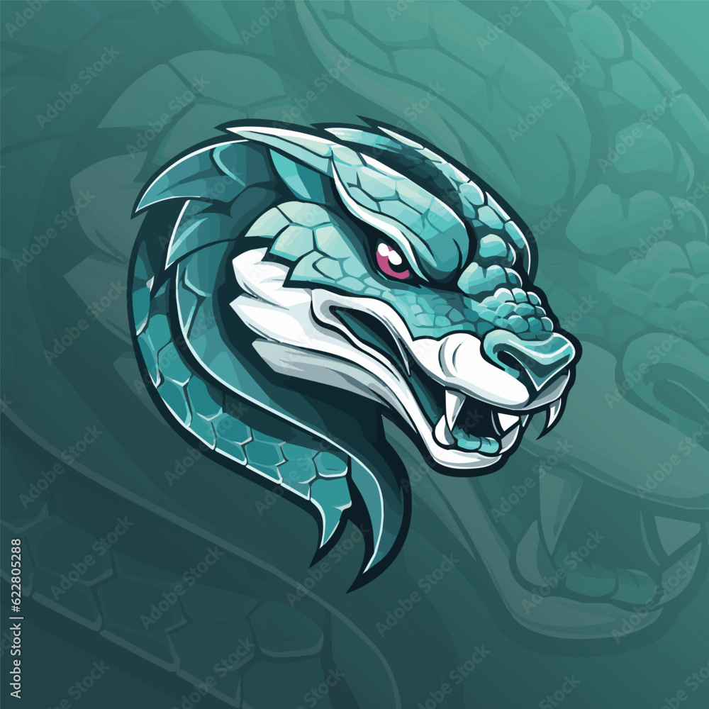 Viper Snake Mascot Logo Design Vector Illustration, Snake Logo for ...