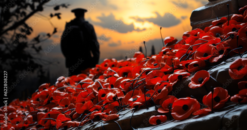 Remembrance Day concept banner background wallpaper Stock Illustration ...