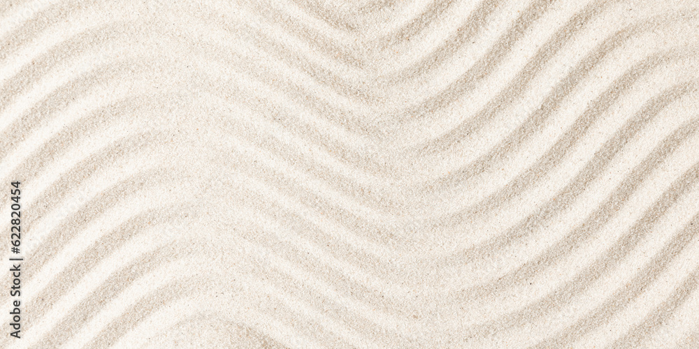 Sand pattern as background. Zen pattern in white sand. Beach sand ...