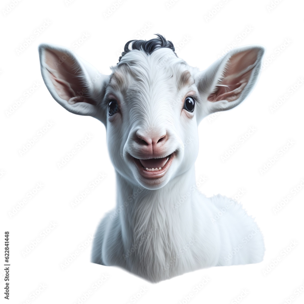 Mountain Goat Art Clipart and Cute Sticker for Commercial Use, farm ...