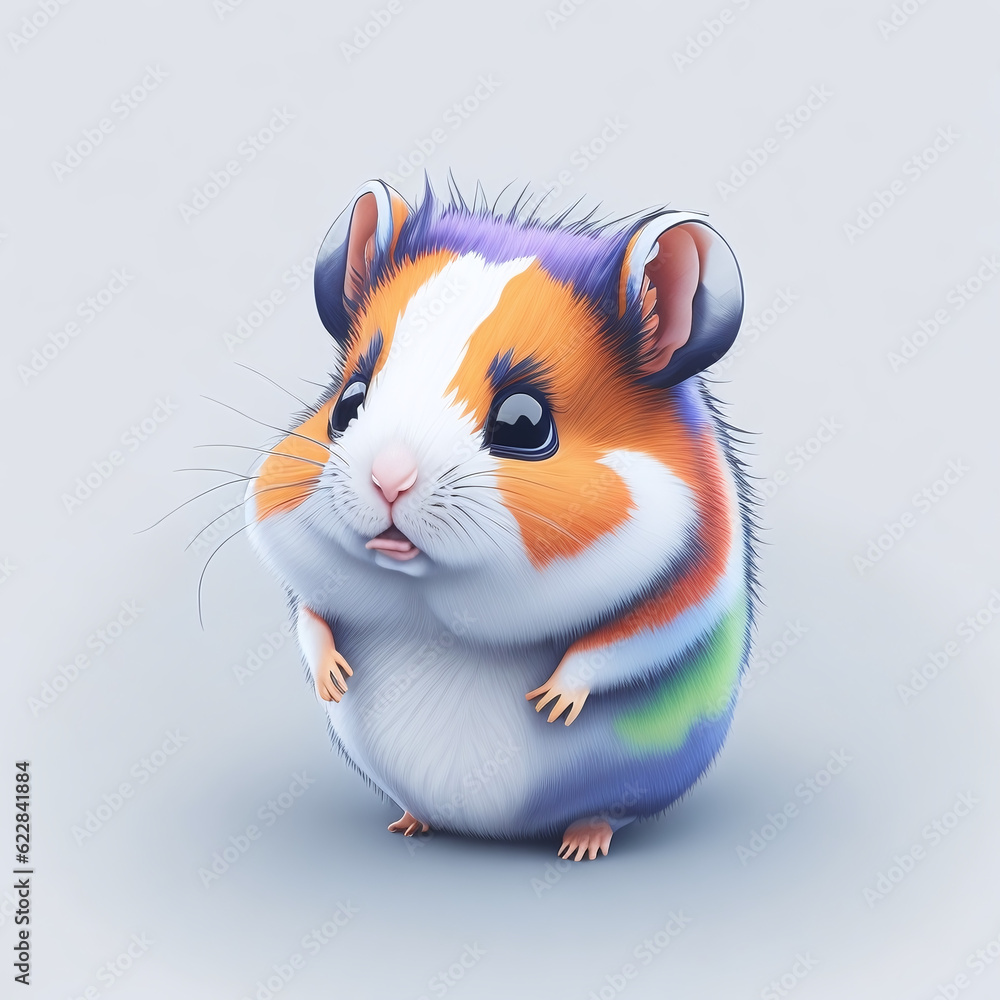 Hamster Stickers Print Svg Bundle, best friend cute animal clipart baby ...