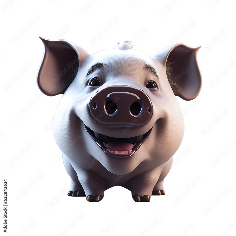 Cute Mini Pig Svg & Png Decor Bundle for show pig face baby shower ...