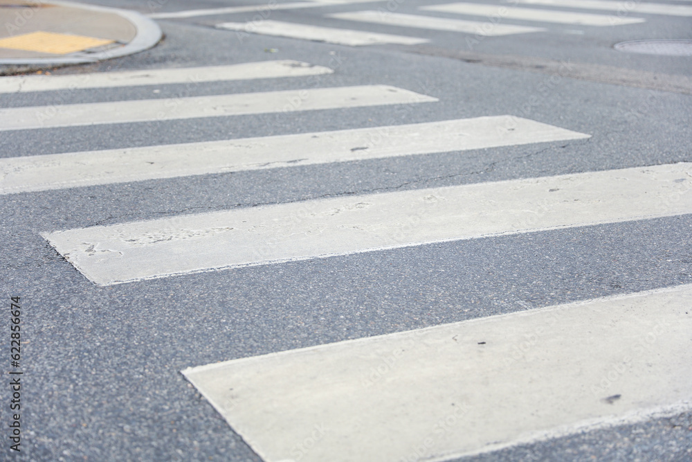 vibrant street crosswalk, representing safety, connection, and urban ...