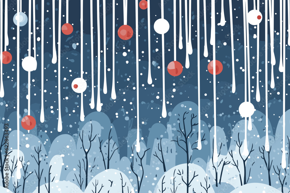 Doodle inspired Freezing rain, cartoon sticker, sketch, vector ...