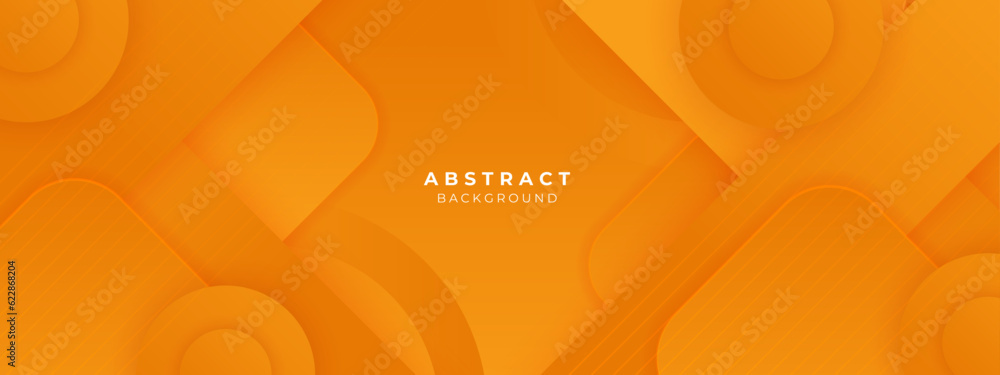 Abstract orange square shape with futuristic concept background Stock Vector | Adobe Stock