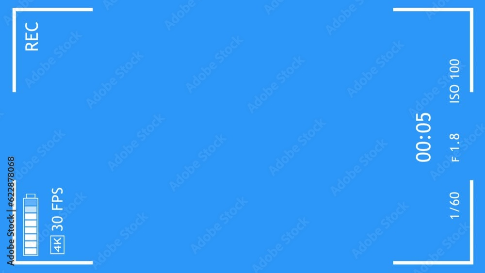 Camera mobile recording screen overlay animation with chroma key. DSLR ...