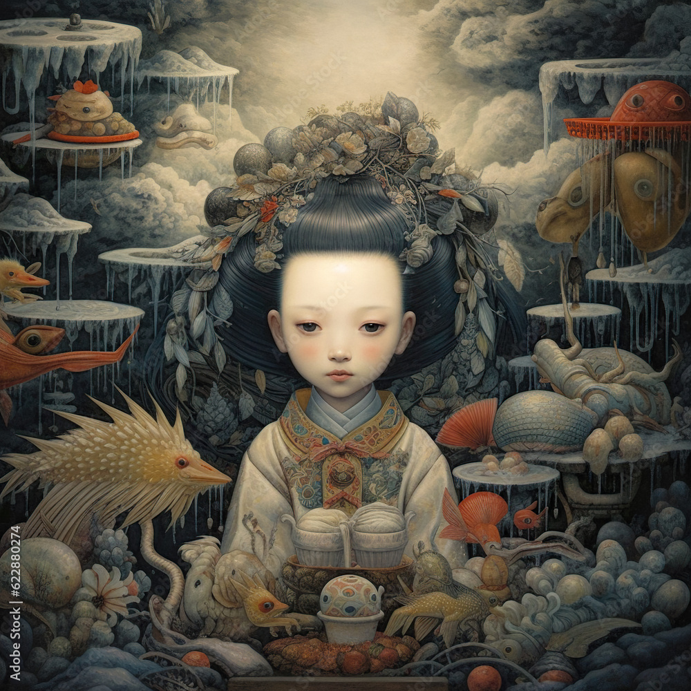 Japan Style Digital Art. A Blend of Modern and Traditional Aesthetics ...