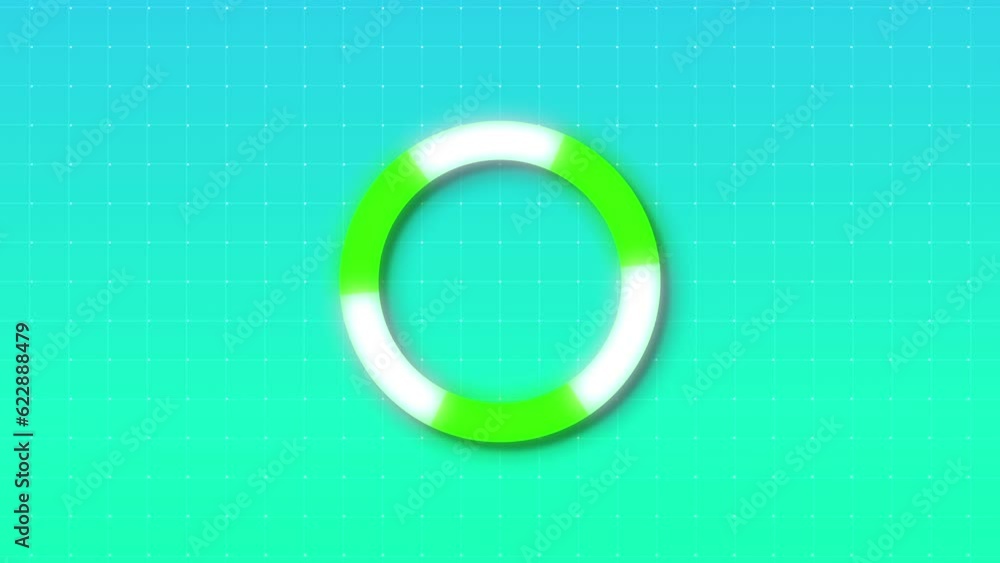 4K SIMPLE AND CLEN LOADING ANIMATION WITH DIGITAL DOTS GRID MOVING IN ...