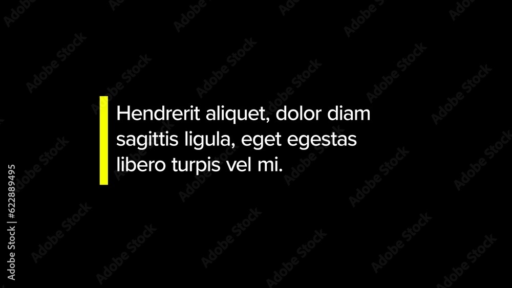 Slide In Paragraph Title Overlay Stock Template | Adobe Stock