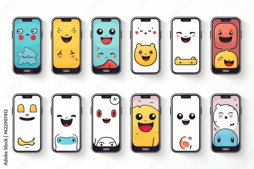 Fun Meets Technology in this Set of Doodle Smartphone Emoticons ...