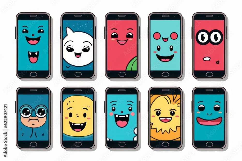 Fun Meets Technology in this Set of Doodle Smartphone Emoticons ...