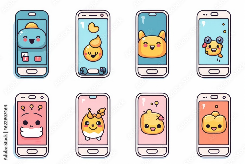 Fun Meets Technology in this Set of Doodle Smartphone Emoticons ...