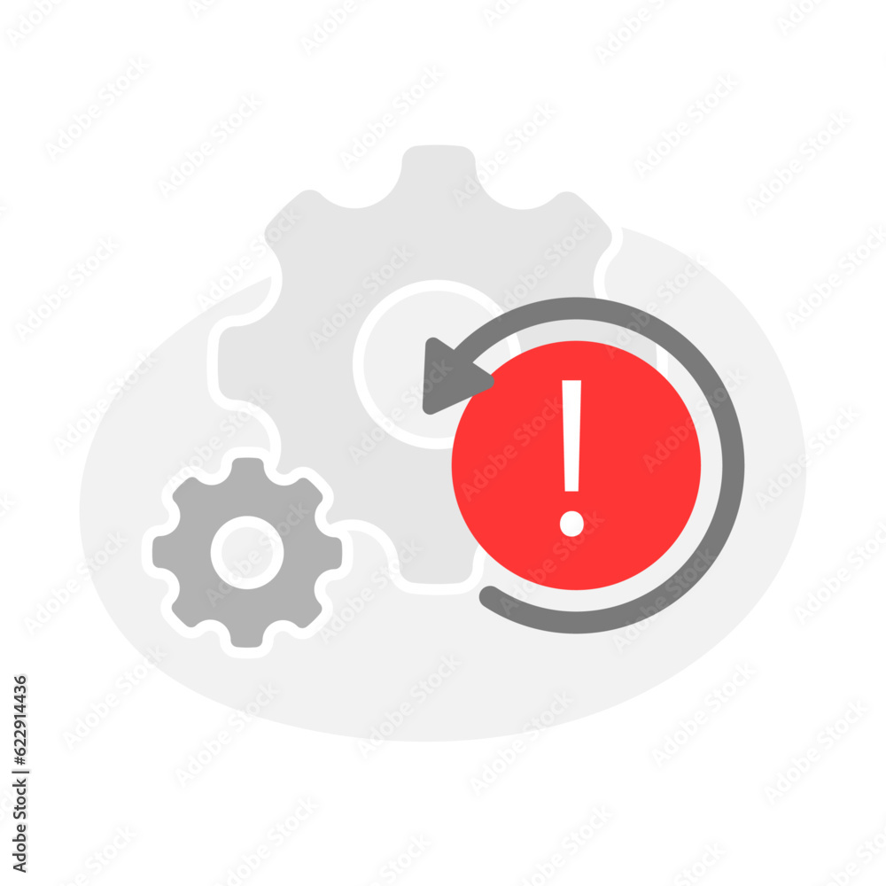 Vecteur Stock Error While Loading Couldnt Load Tap To Retry Concept