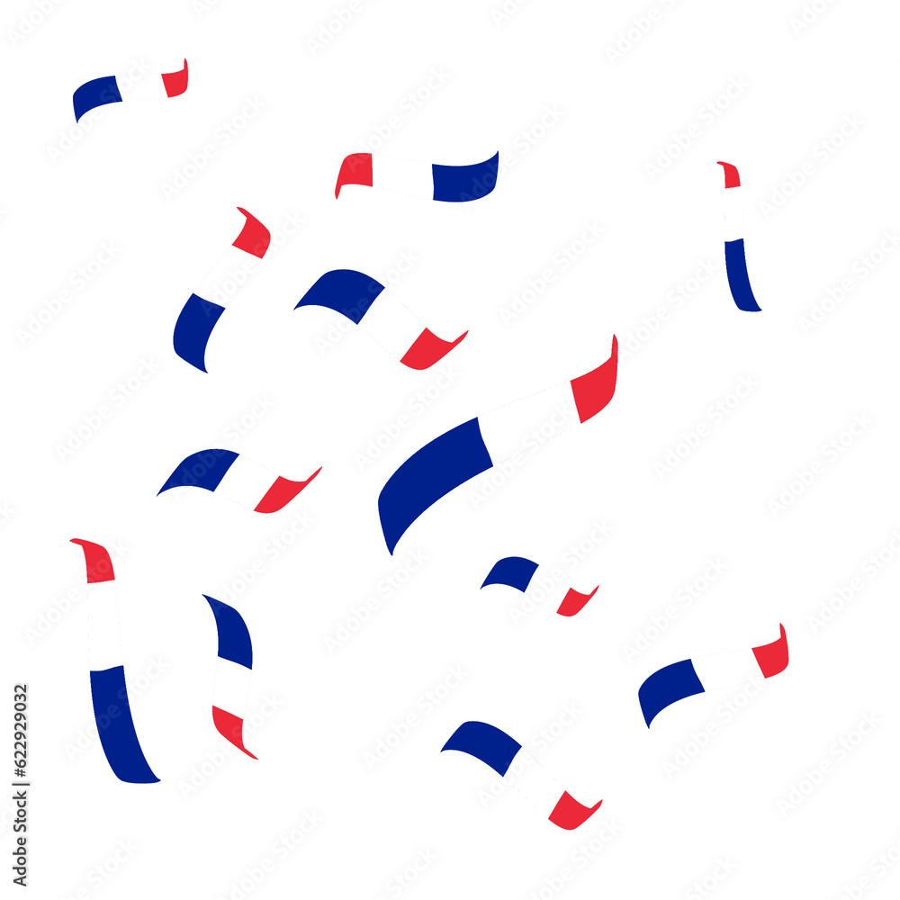 France Flag Ribbon Stock Illustration | Adobe Stock