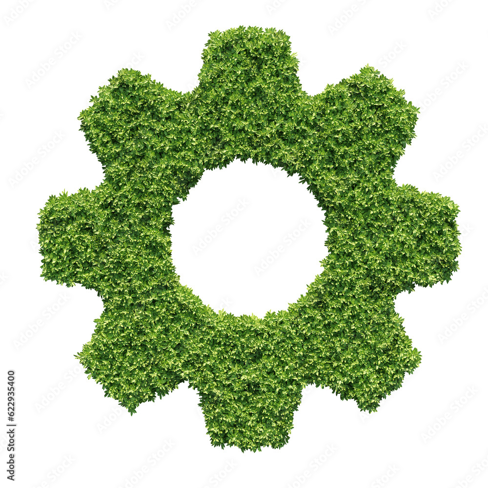 Eco setting icon create from leaf, Concept of ecology environmentally ...