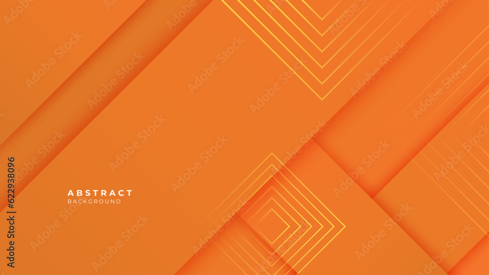 Abstract orange background with 3d modern trendy fresh color for ...