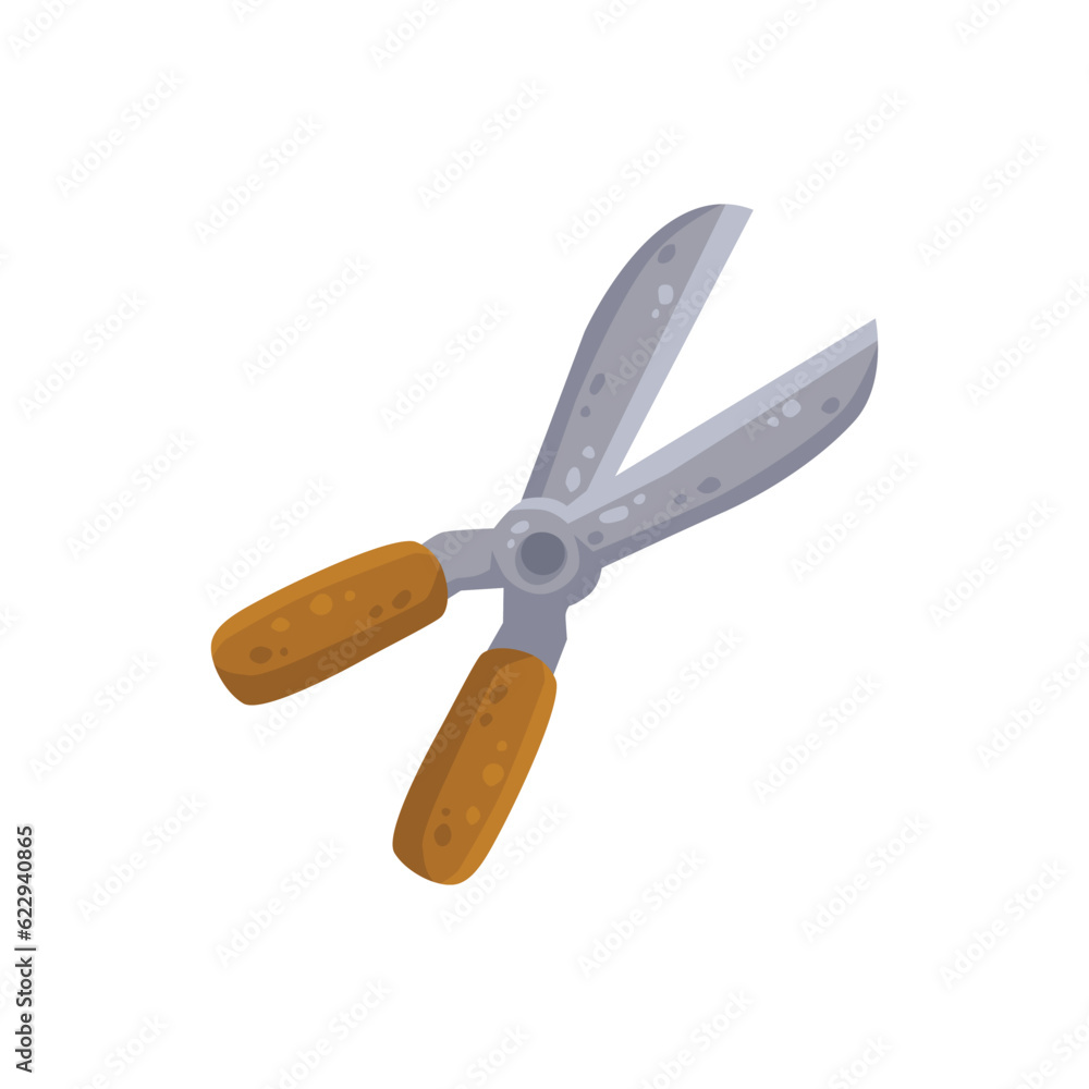 Garden shear cartoon vector illustration Stock Vector | Adobe Stock