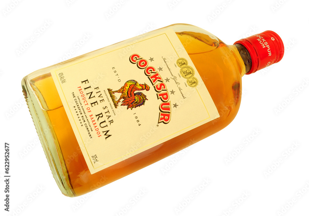 Cockspur rum company fine five star Barbados rum in a 375ml bottle ...