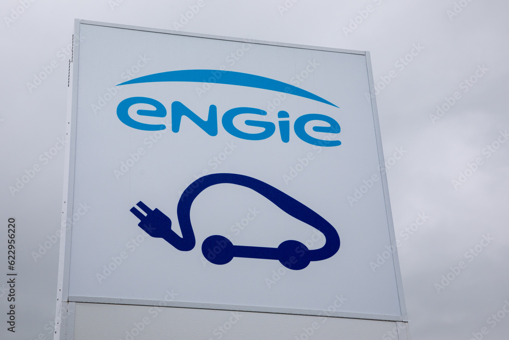 engie panel logo brand and text sign electric utility company station ...