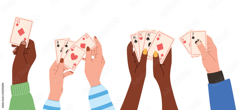 Vector Set Of Isolated Flat Illustrations Of People Hands Holding
