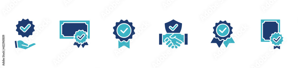 collection of checkmark approved verification success icon vector set ...
