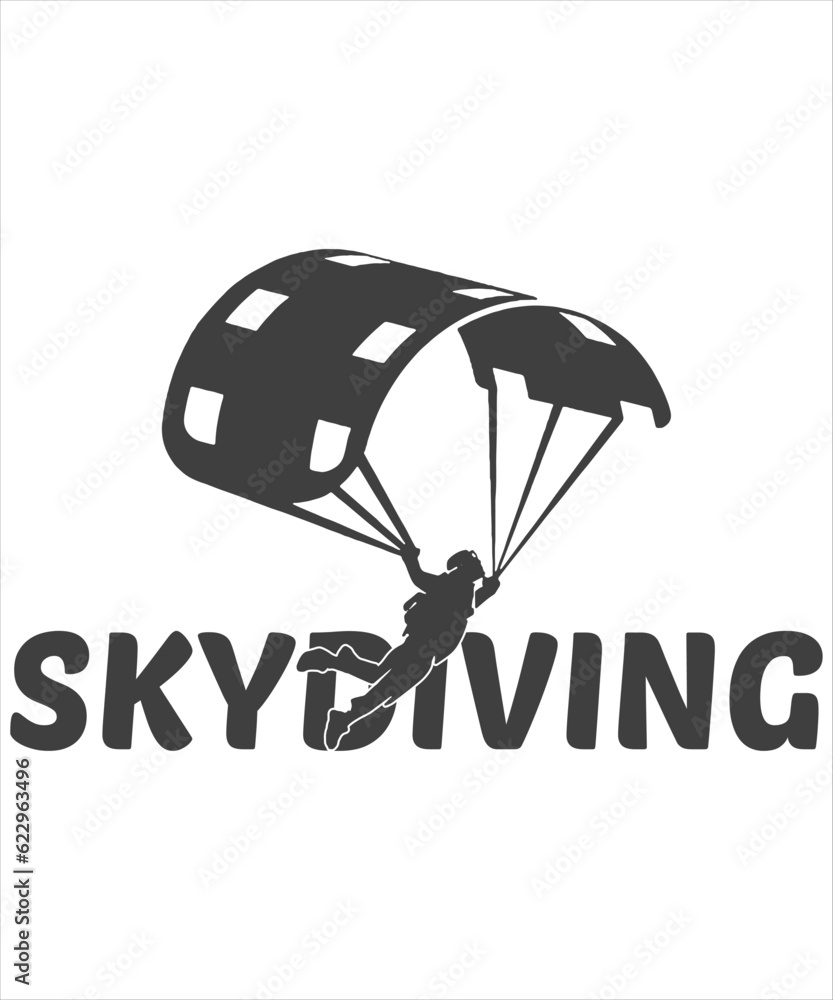 Skydiving logo vector t-shirt design i survived my first skydive Stock ... Skydiving logo vector t-shirt design i survived my first skydive Stock ...