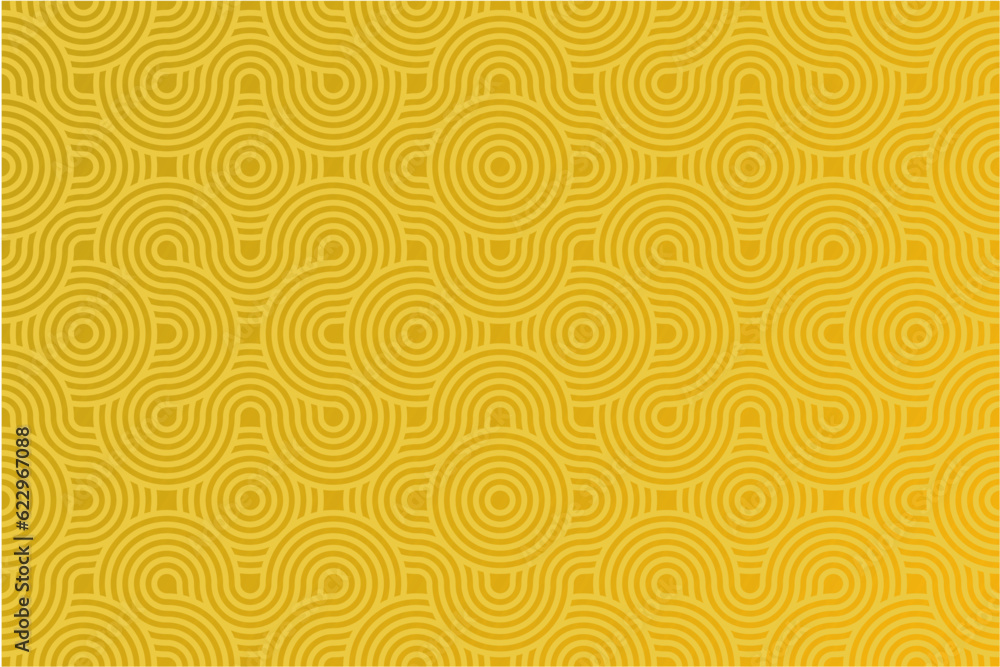 Beautiful chinese and japanese geometric seamless pattern on gold ...