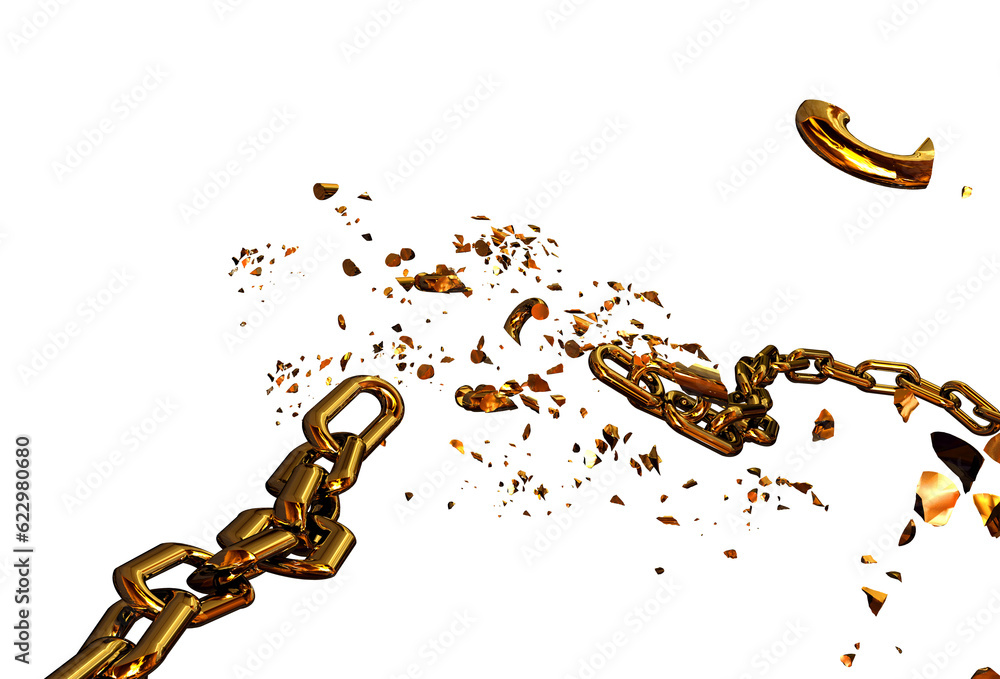 chain golden in front of fire breaking break chain horizontal silver ...
