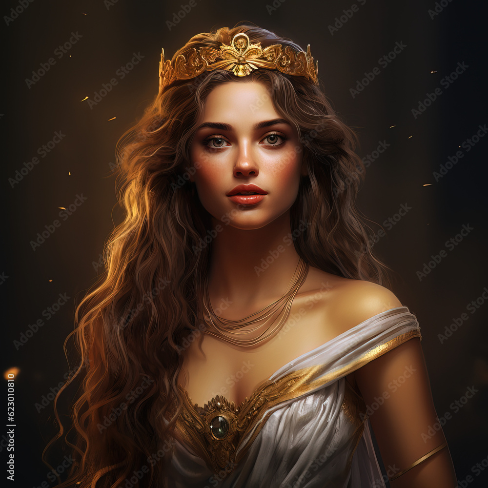 Greek Princess. Alcmena from Mycenae, Zeus Lover. Greek Mythology - AI ...