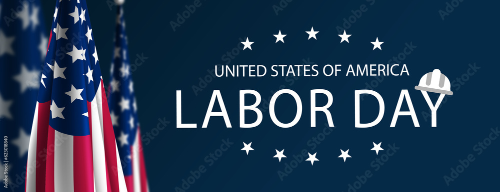 Labor Day USA Flag Background Stock Illustration | Adobe Stock