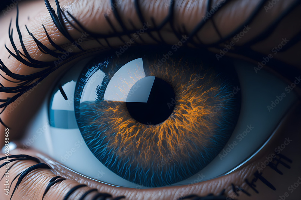 Immerse yourself in the mesmerizing gaze of a 3D realistic eye ...
